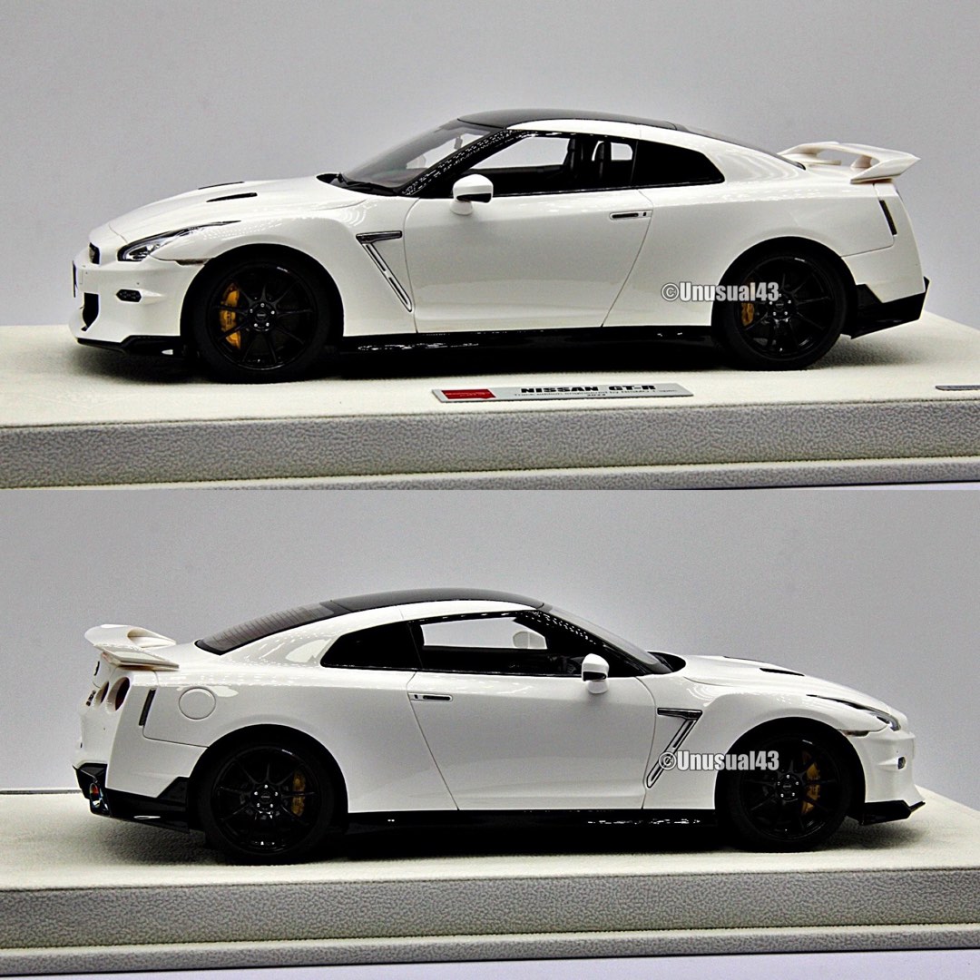 1/18 Make up Model Nissan R35 GTR T-Spec 2024 Brilliant White Pearl ...
