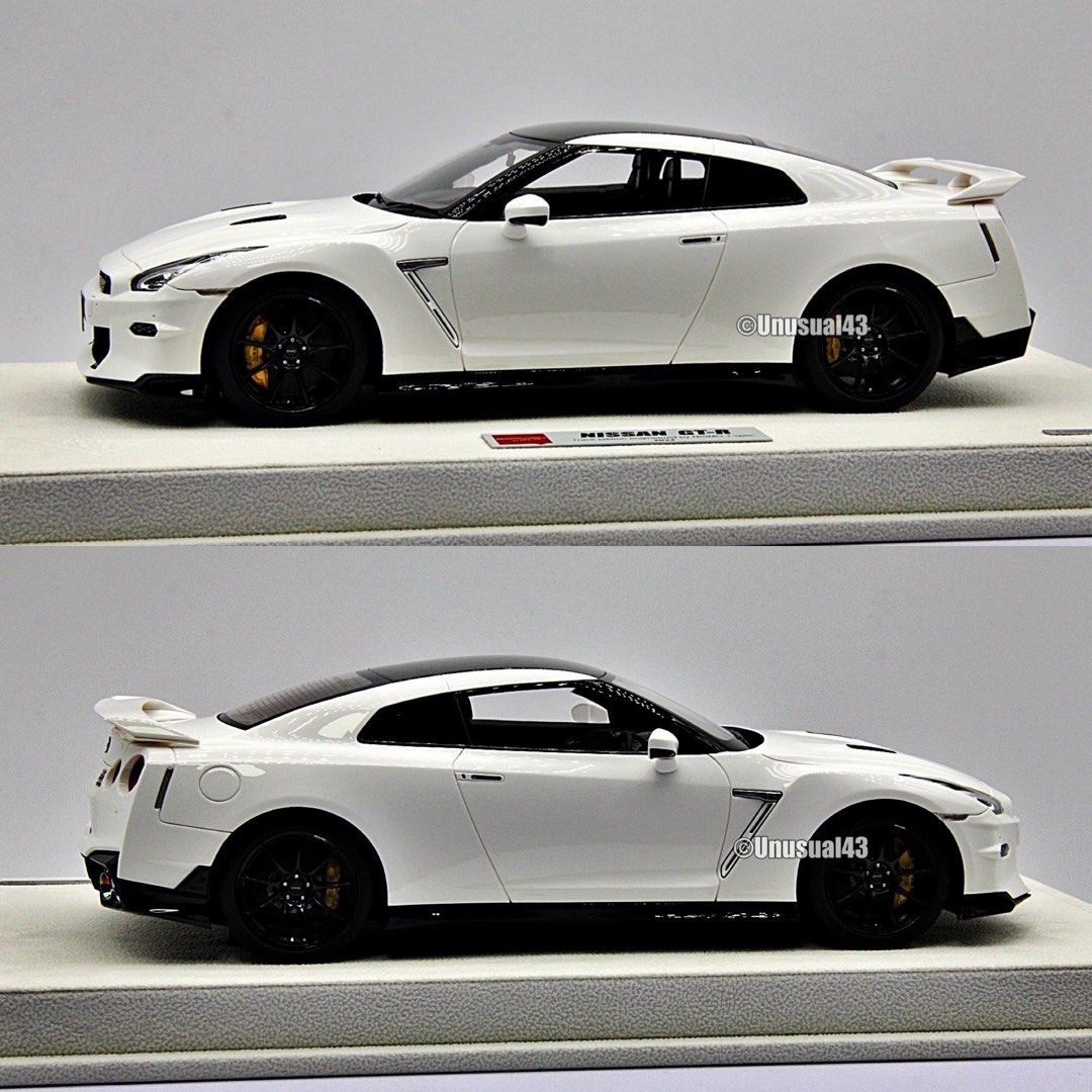 1/18 Make up Model Nissan R35 GTR T-Spec 2024 Brilliant White Pearl Track Edition Engineered by ...