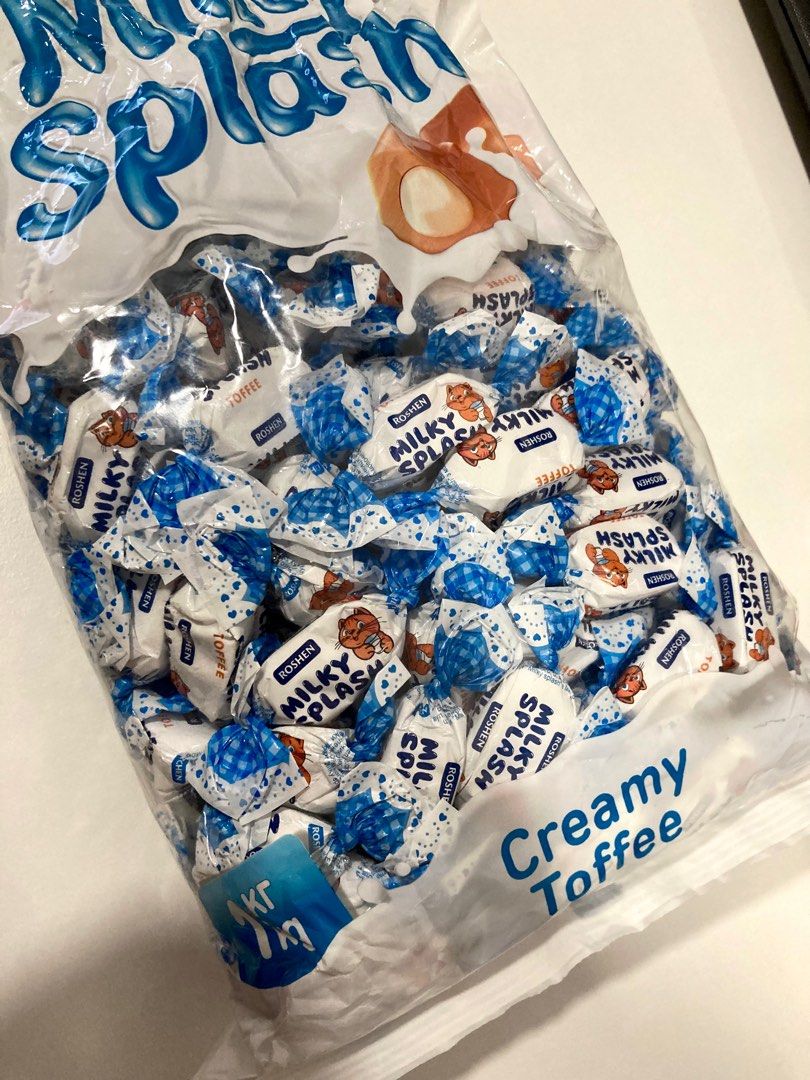 -1KG Roshen Milky Splash Creamy Toffee, Food & Drinks, Other Food ...