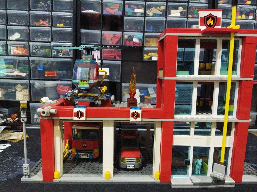 60004 Fire Station Lego City, Hobbies & Toys, Toys & Games on Carousell