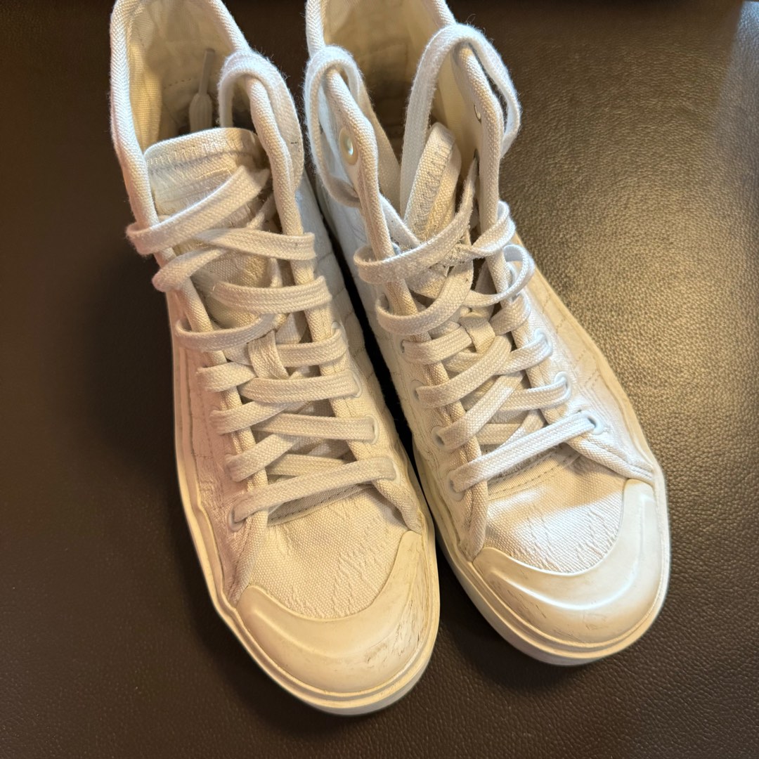 Adidas high top NIZZA BONEGA end plastic waste, 女裝, 鞋, 波鞋 - Carousell
