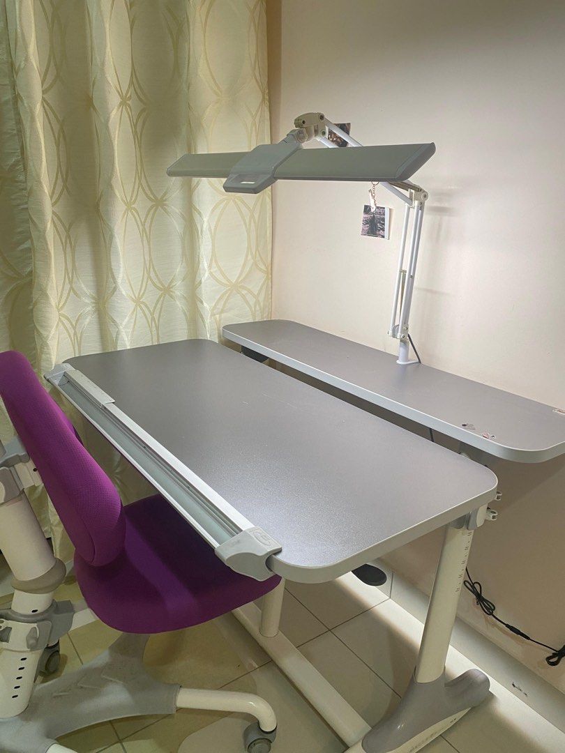 Adjustable ergonomic table set, Furniture & Home Living, Furniture ...