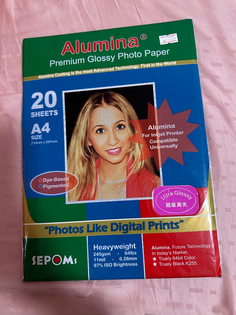 Alumina Satin Matte Photo Paper A4 240gsm 20 sheets, Photography ...