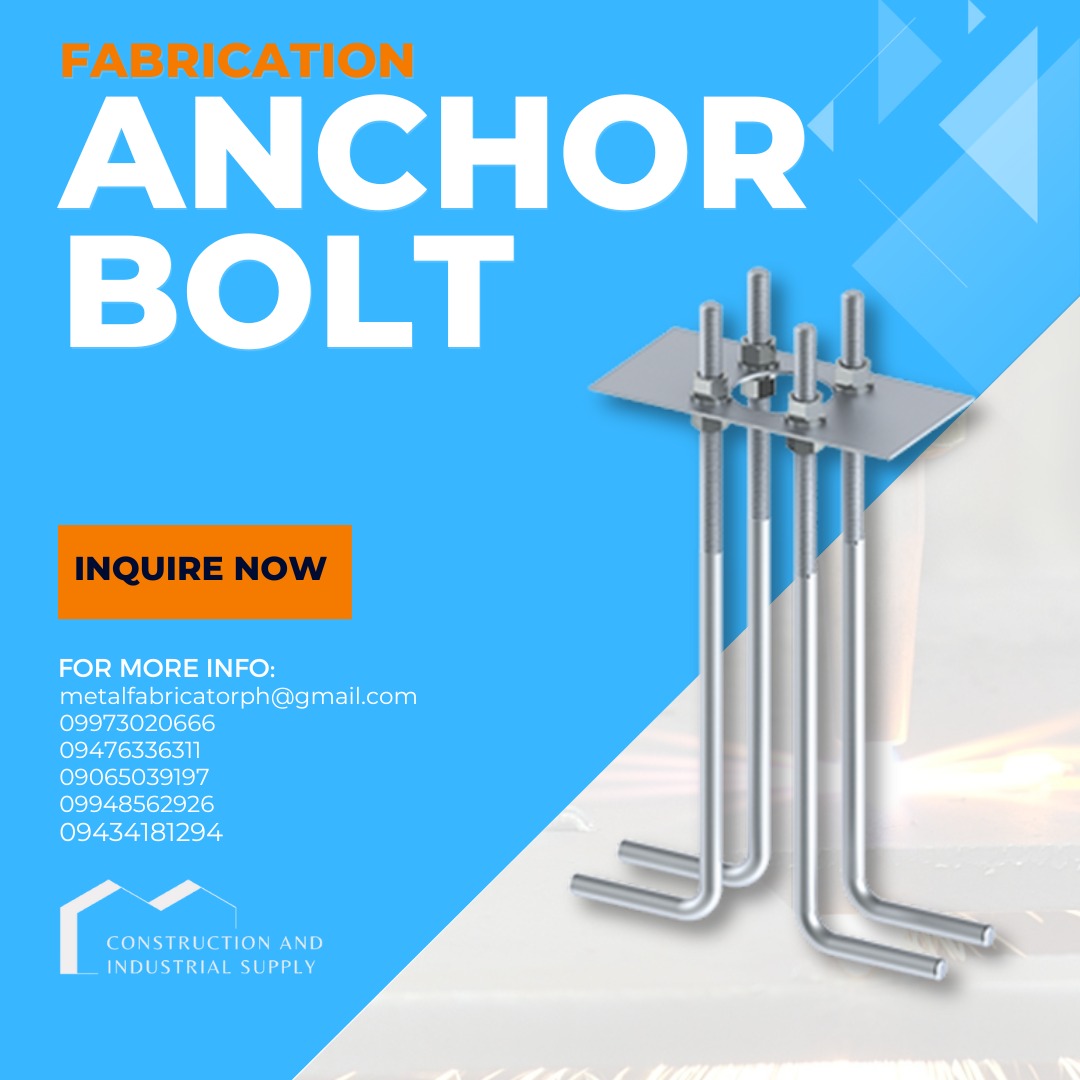 Anchor Bolt | MS Plate | Stud Bolt | Base Plate | Metal Fabrication ...
