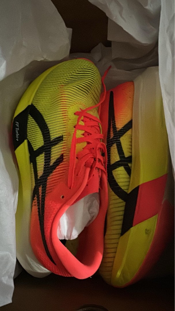 Asics Metaspeed Sky Paris Safety Yellow/Black, Men's Fashion, Footwear ...