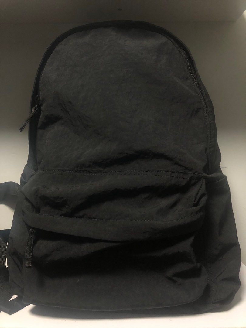 backpack black MUJI, Men's Fashion, Bags, Backpacks on Carousell