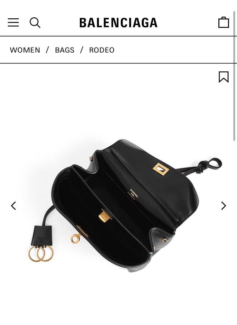Balenciaga Rodeo Mini Handbag, 名牌, 手袋及銀包 - Carousell