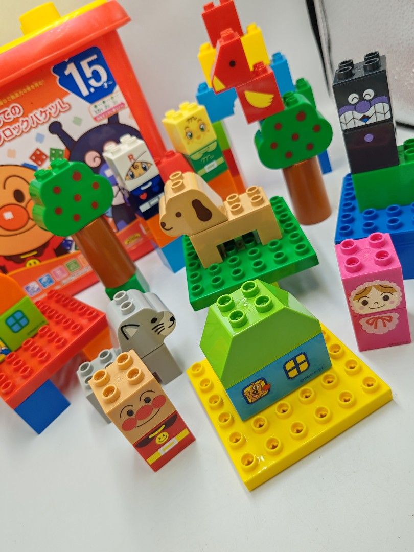 Bandai Block Labo Anpanman The First Block Bucket, Hobbies & Toys, Toys ...