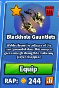 blade ball blackhole gauntlets, Announcements on Carousell