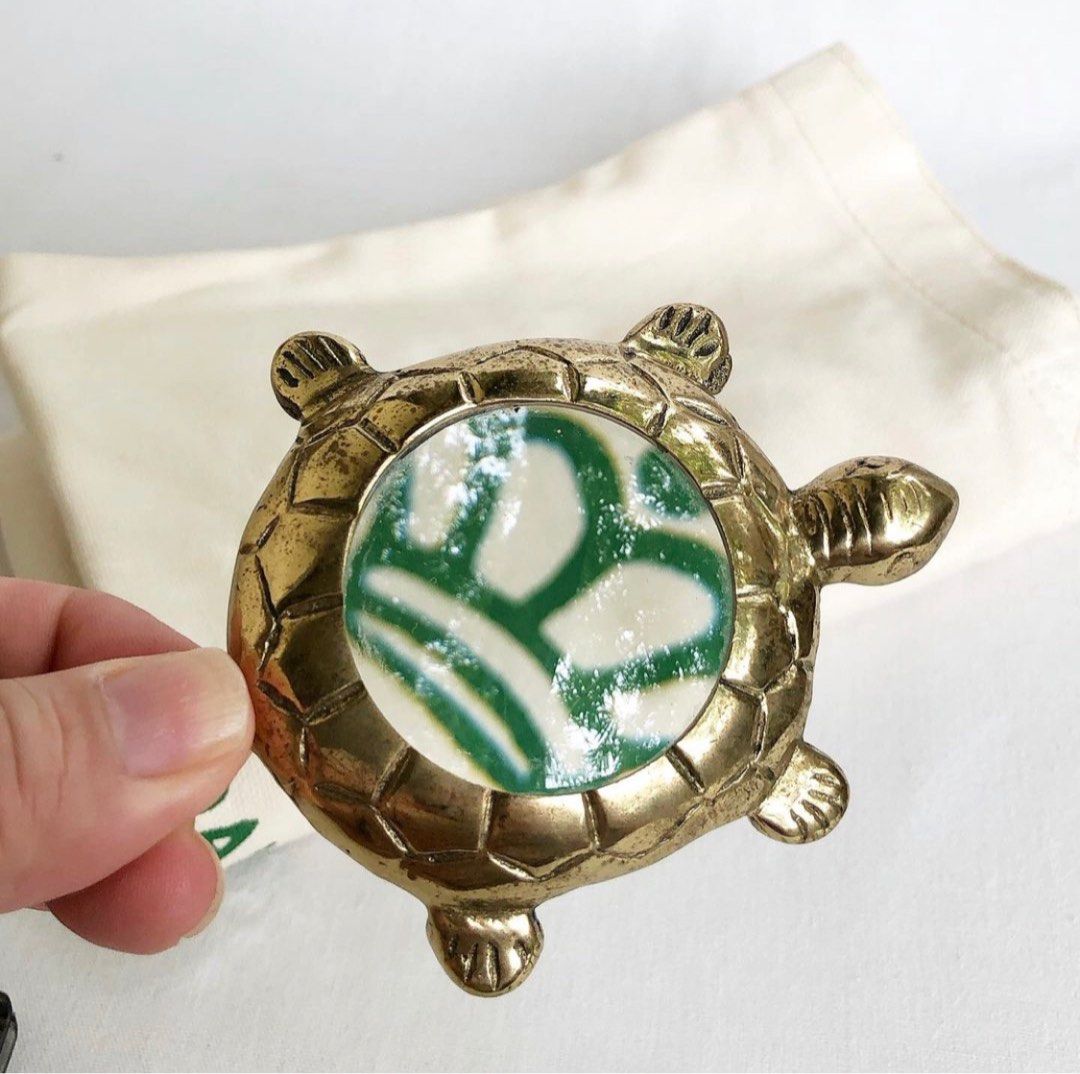 Brass Turtle Magnifying Glass Decor Collection, Hobbies & Toys ...