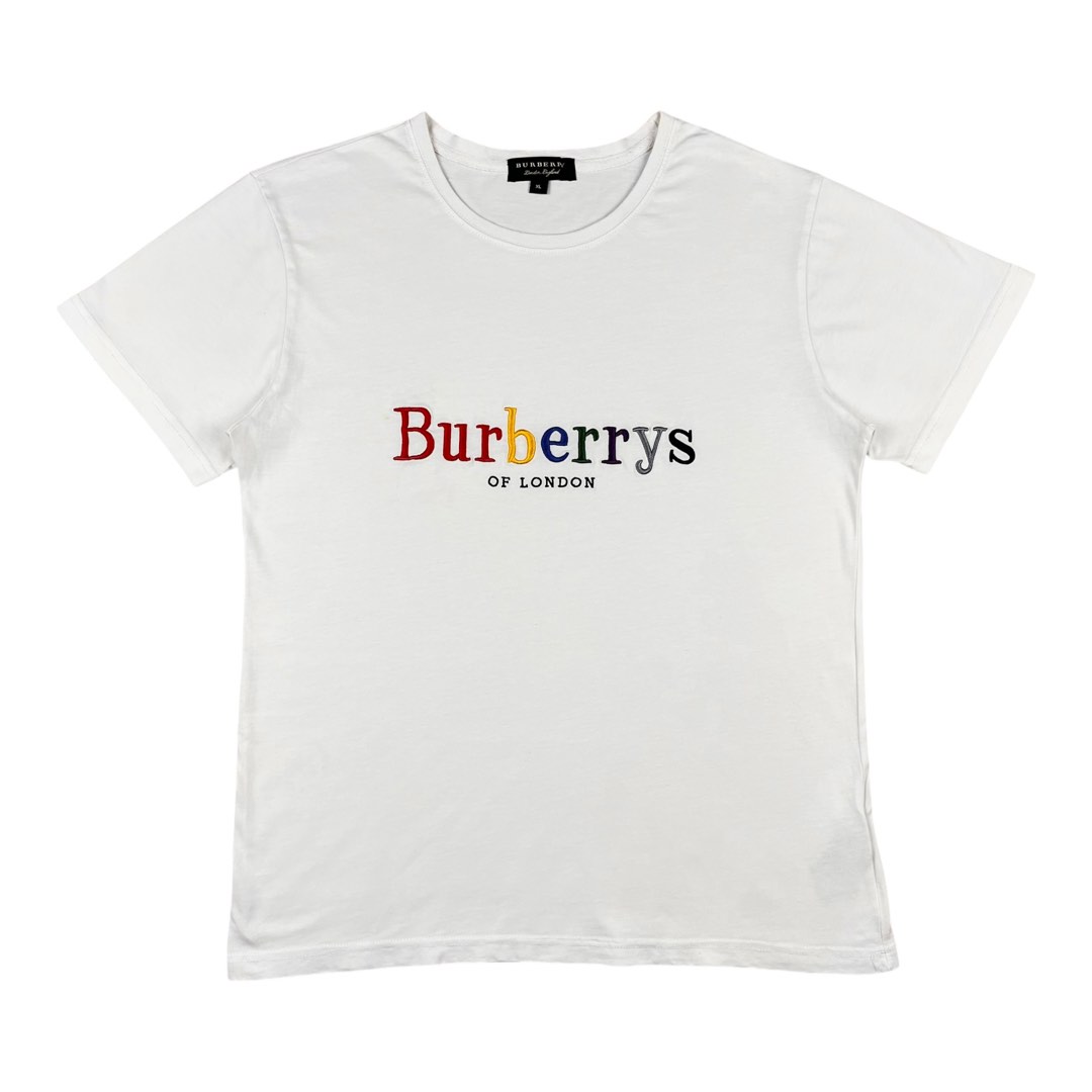 Burberry Reissued Rainbow Logo Tee, Men's Fashion, Tops & Sets, Tshirts ...