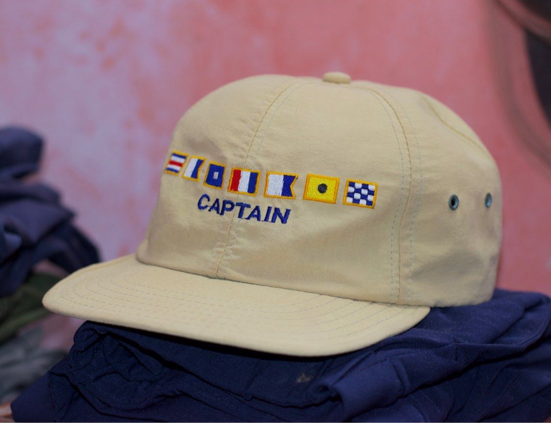 Captain Cap topi hat, Men's Fashion, Watches & Accessories, Cap & Hats ...