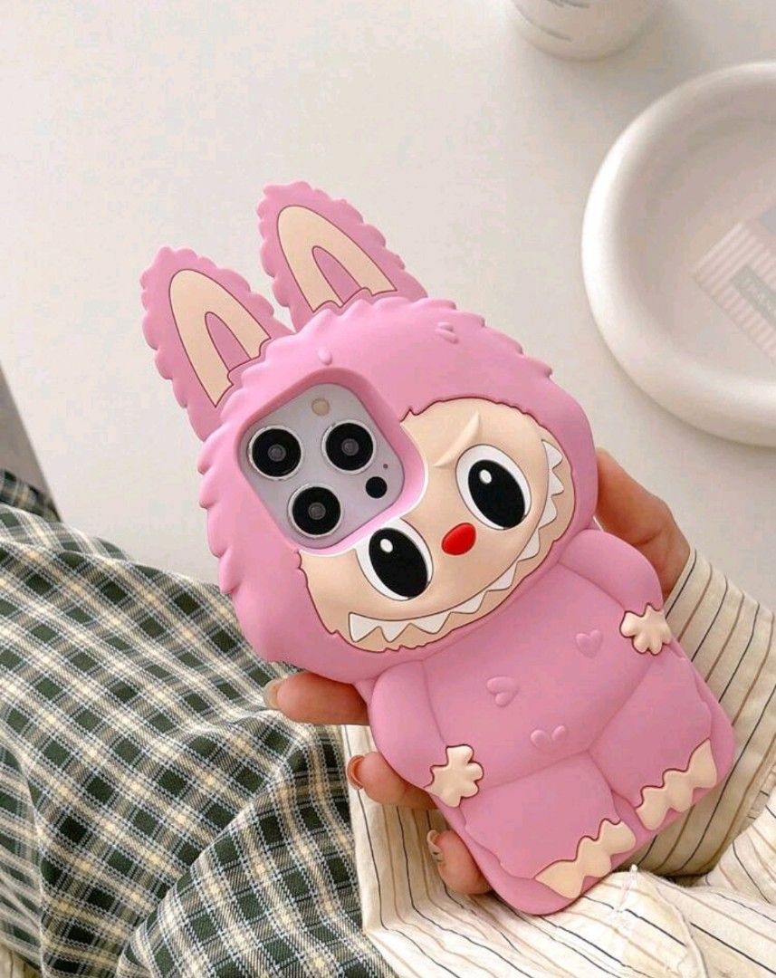 Case labubu for iPhone 14, Telepon Seluler & Tablet, Aksesoris Tablet ...