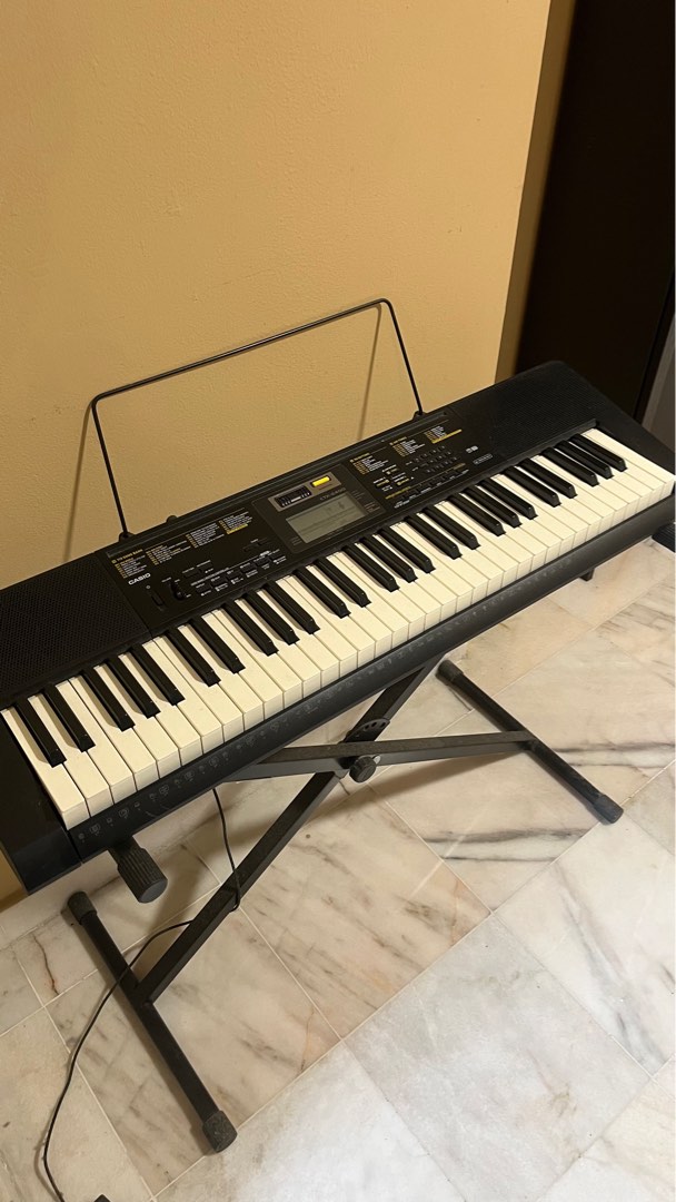 Casio Digital Keyboard CTK 2400 with stand, Hobbies & Toys, Music ...