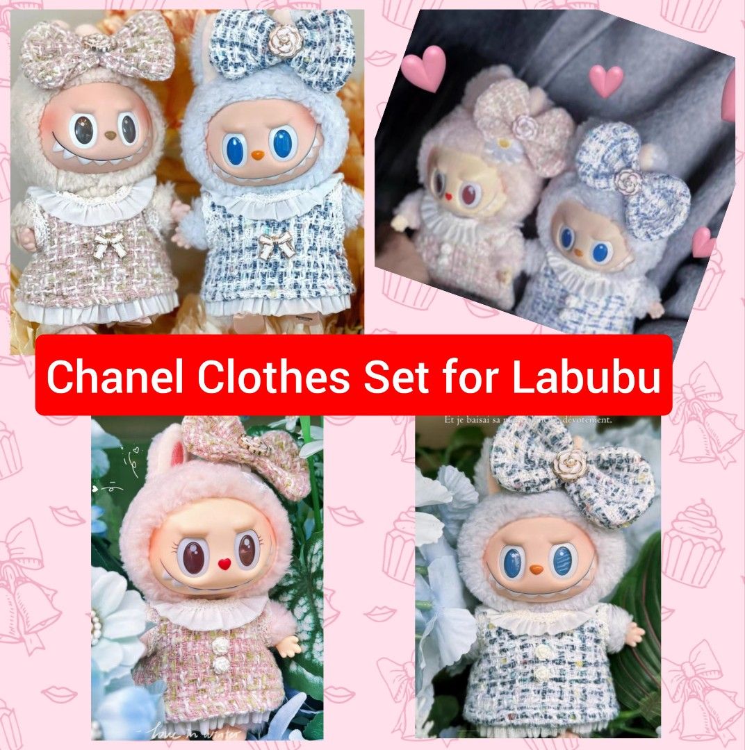 Chanel Clothes Set for Labubu, Hobbies & Toys, Toys & Games on Carousell