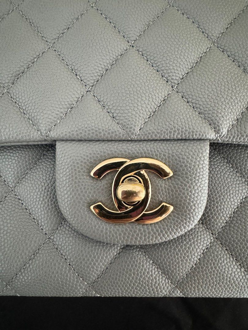 Chanel cf classic flap medium bag grey 2020 ( not Hermes LV BV Loro ...