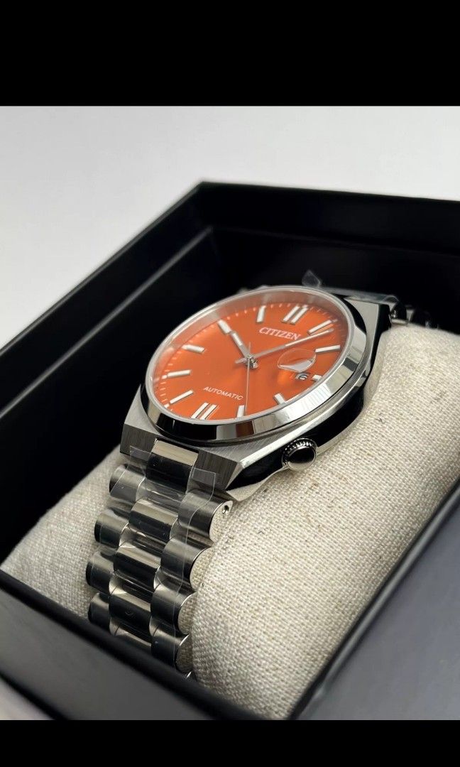 Citizen Watch * NJ0151-88Z Tsuyosa Automatic Orange Dial Stainless ...