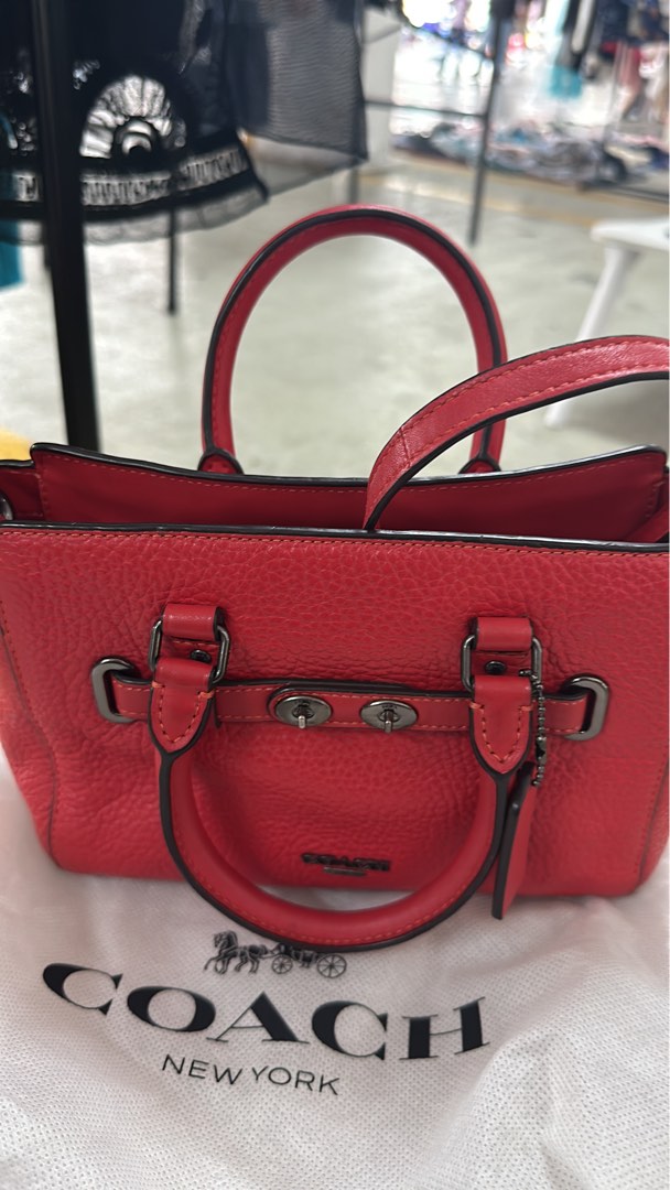 Coach Red Bag Original, Luxury, Bags & Wallets on Carousell