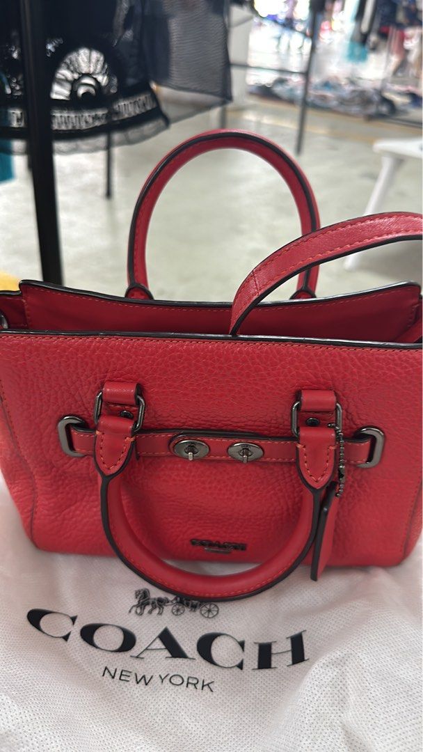 Coach Red Bag Original, Luxury, Bags & Wallets on Carousell