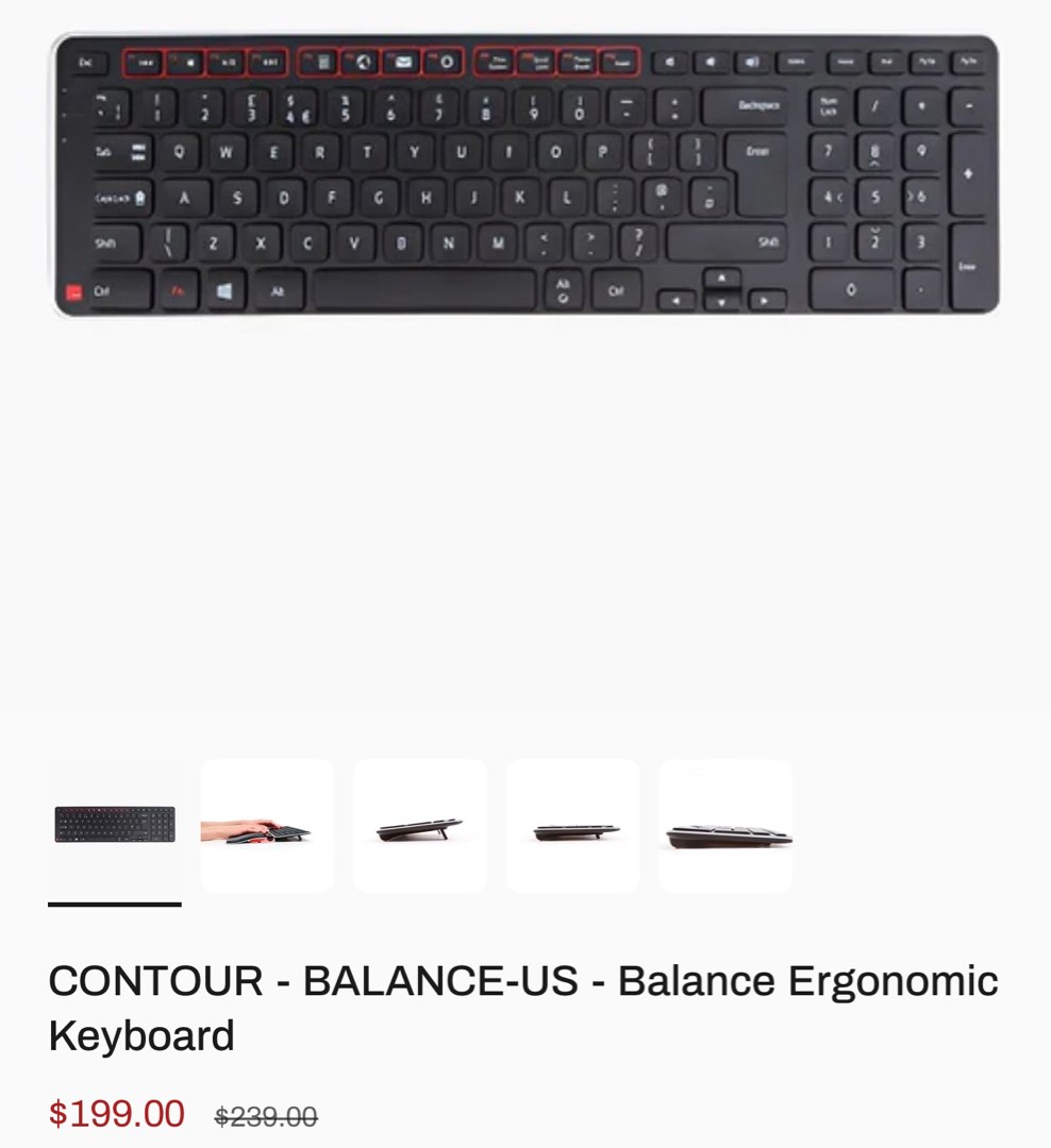 contour balance keyboard, Computers & Tech, Parts & Accessories ...