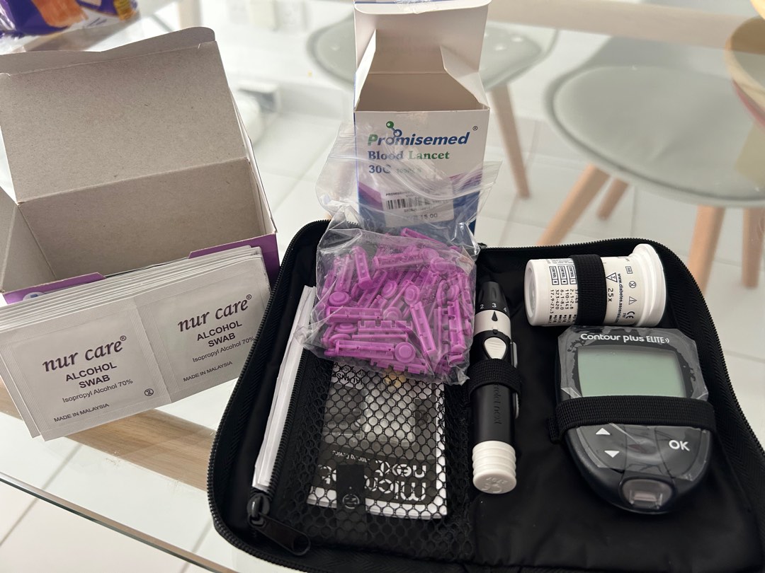 Contour Elite Plus Blood Glucose Monitoring System, Health & Nutrition ...