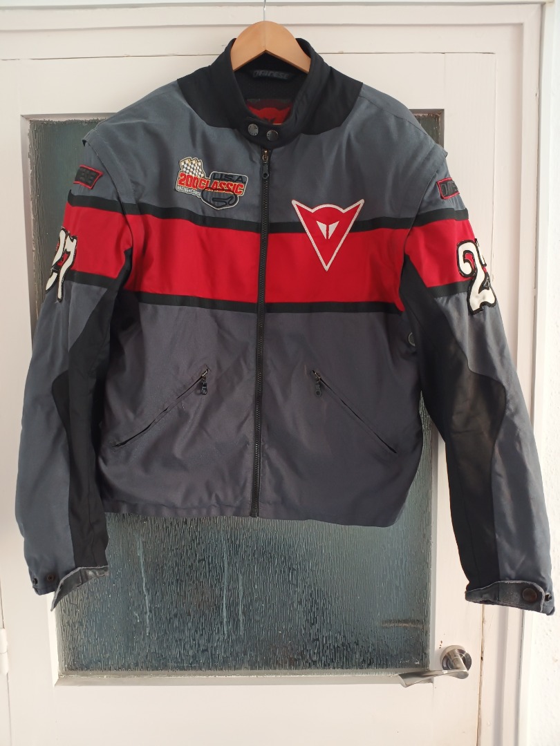 Dainese USA 200 Classic Motorcycle Jacket, Men's Fashion, Coats ...