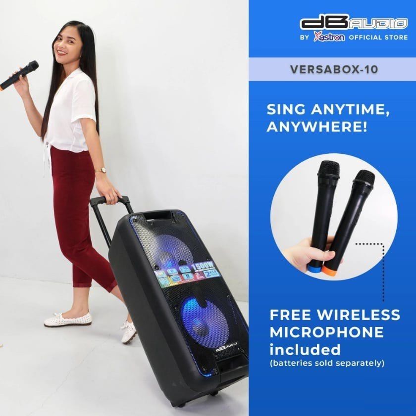 DB Audio by Astron VERSABOX-10 Portable Mobile Trolley Bluetooth ...