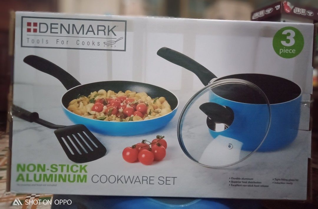 Denmark tools for cooks Non stick aluminum cookware set 3 pcs ...
