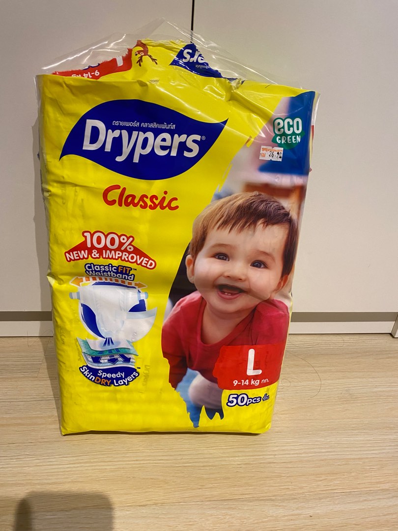 Drypers classic pampers size L, Babies & Kids, Bathing & Changing ...