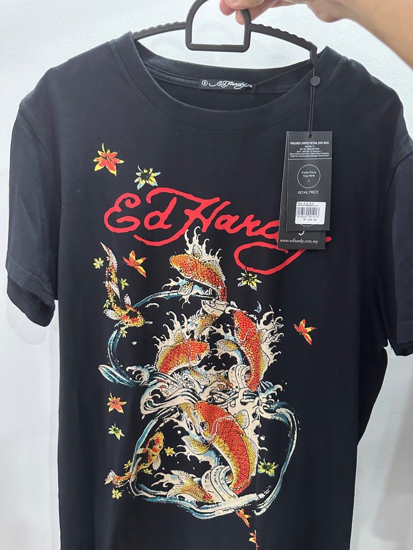Ed hardy original koi, Men's Fashion, Activewear on Carousell