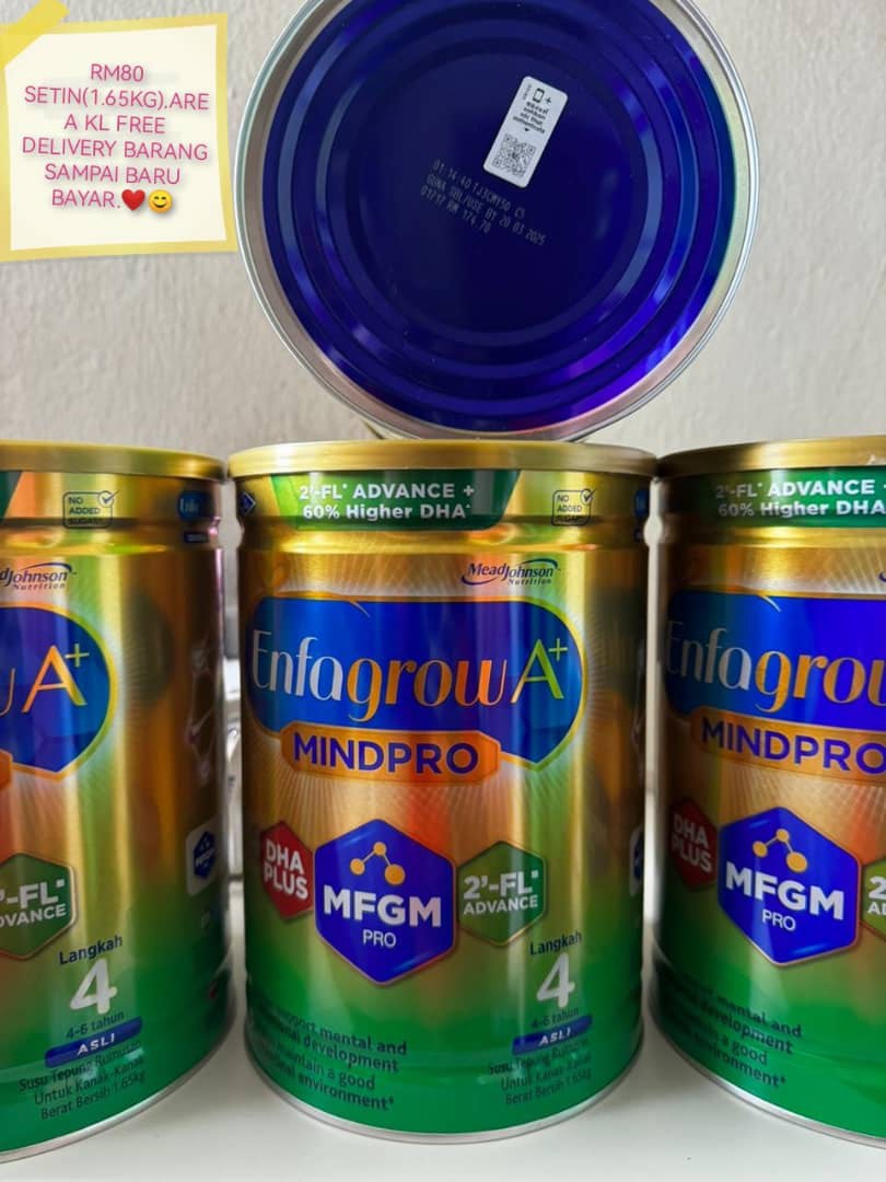 ENFAGROW STEP 4 ASLI (OLD PACK TIN&OLD FOMULA), Babies & Kids, Nursing ...