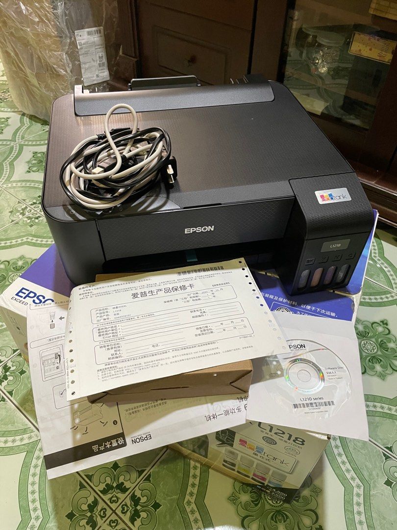 Epson ecotank L1218, Computers & Tech, Printers, Scanners & Copiers on Carousell