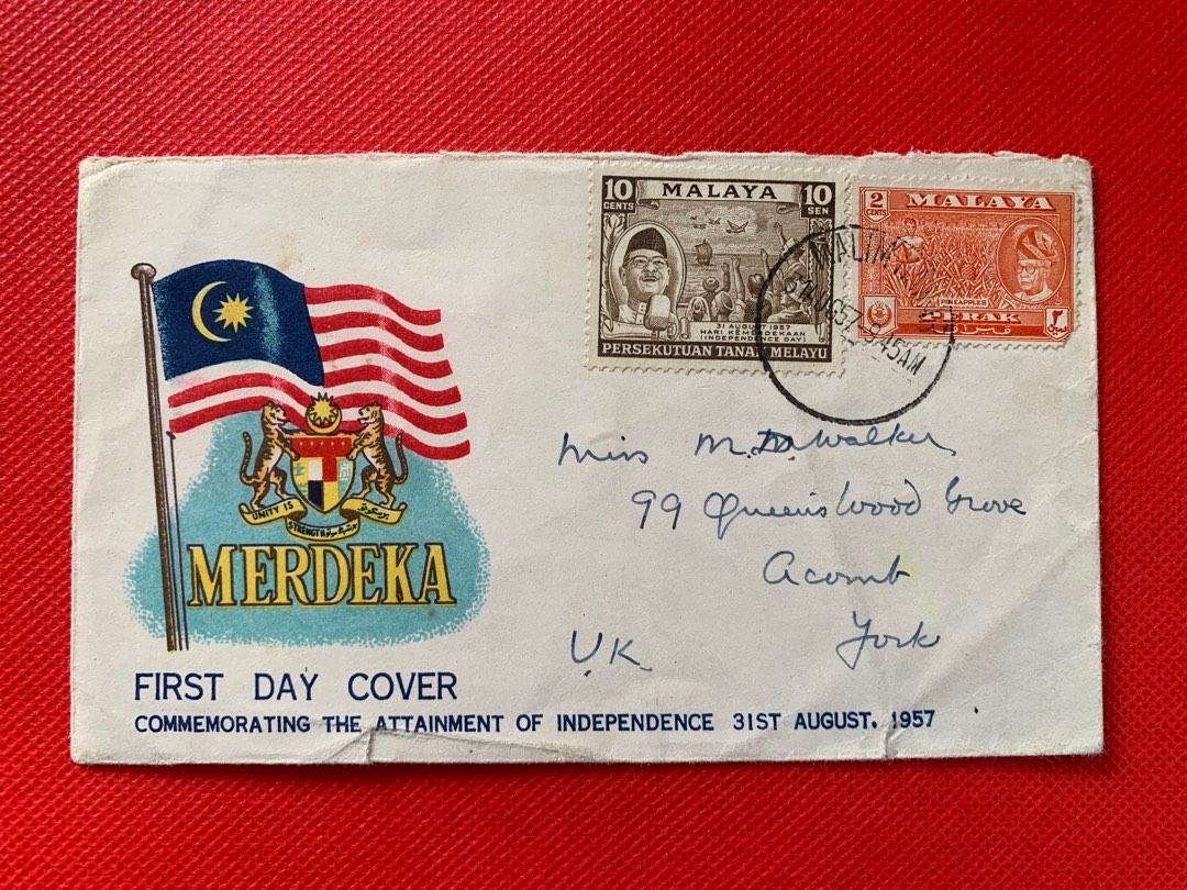 FDC Merdeka MALIM MAWAR 1957, Hobbies & Toys, Collectibles ...