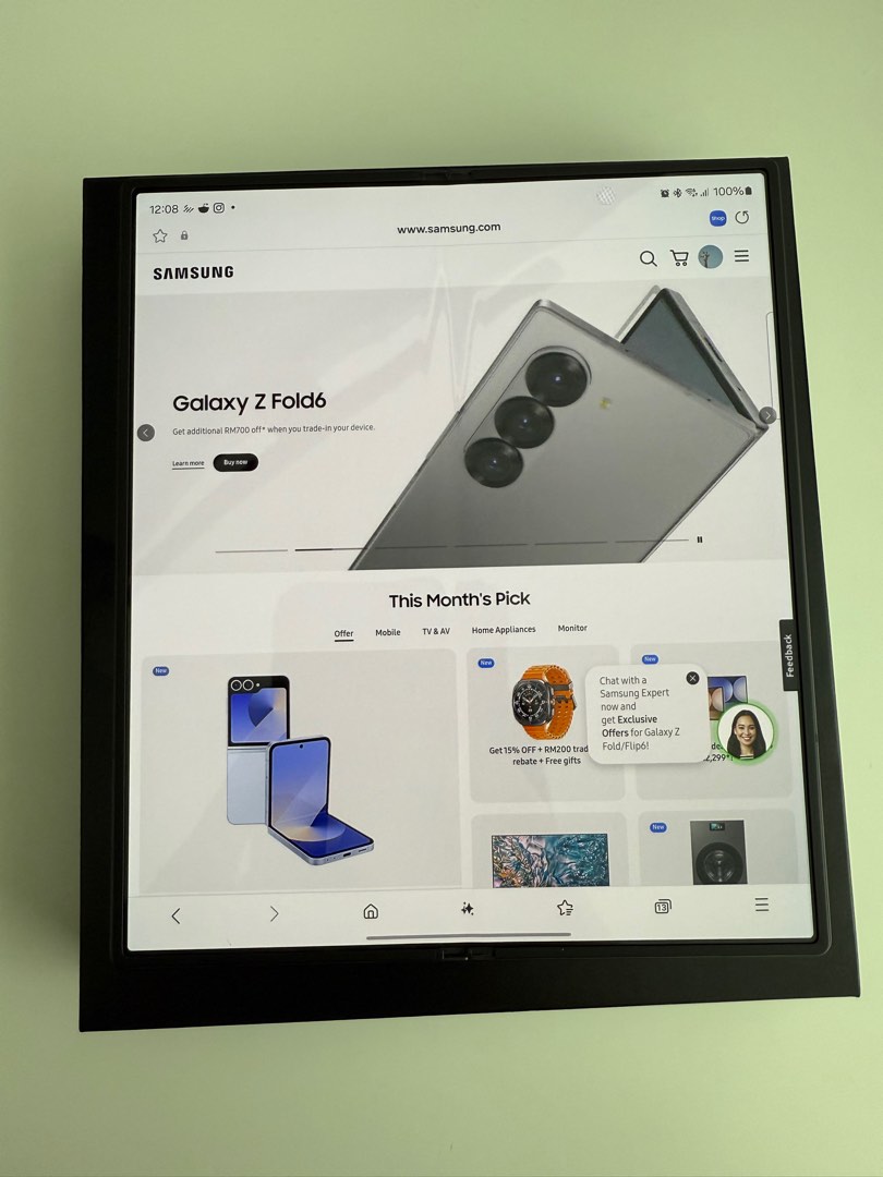 Galaxy Z Fold 6 Crafted Black 256GB, Mobile Phones & Gadgets, Mobile ...