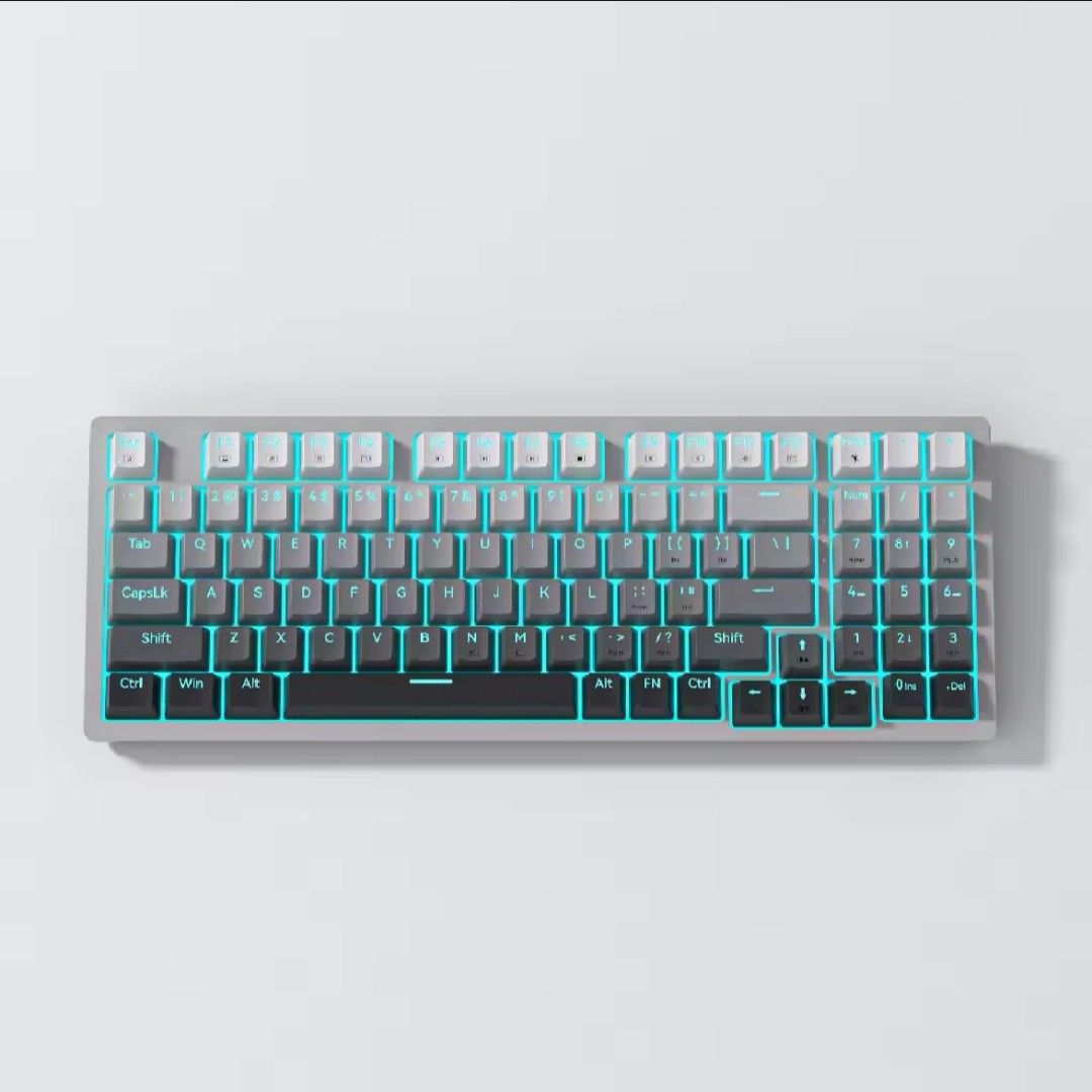 Red Switch Gaming Mechanical Keyboard 94 Keys Gradient Keycap 3 Pin ...