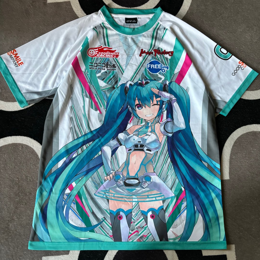 Hatsune Miku Racing Tee, Men's Fashion, Activewear on Carousell