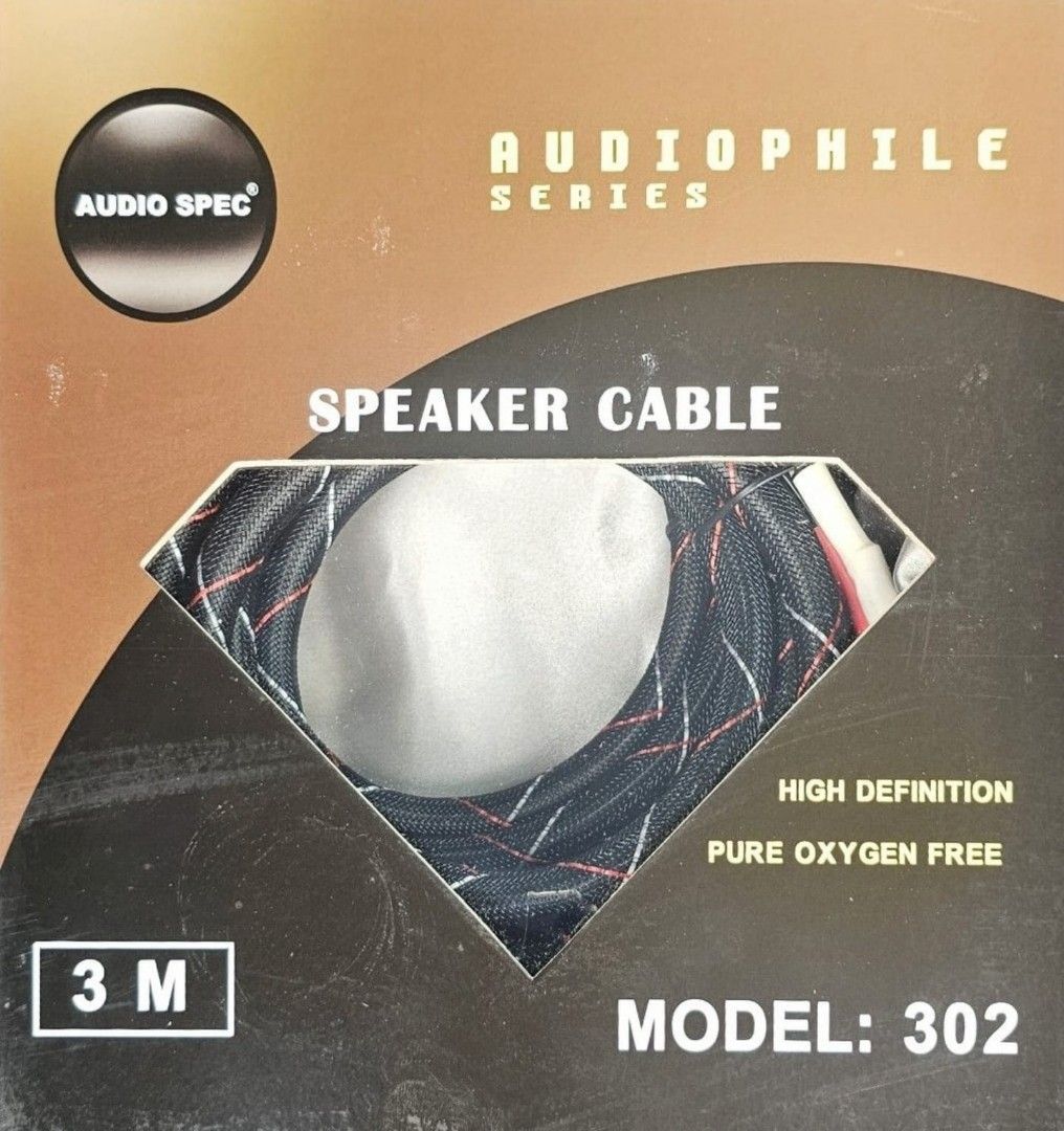 High definition speaker cable 3meter with banana plug, Audio, Other ...