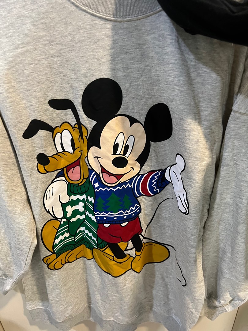 H&M Mickey Mouse & Pluto size S top and black bottom, Women's Fashion ...