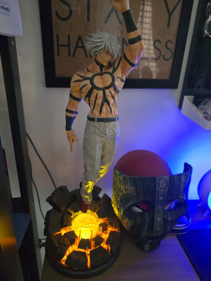 King Of Fighter (KOF) Resin Figure K' + The Mask Resin replica, Hobbies ...