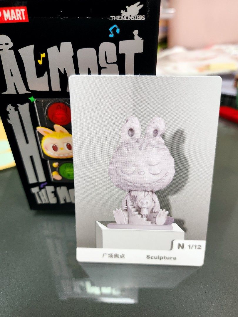 Labubu Almost Hidden ( Sculpture) Figurine - Authentic, Hobbies & Toys ...