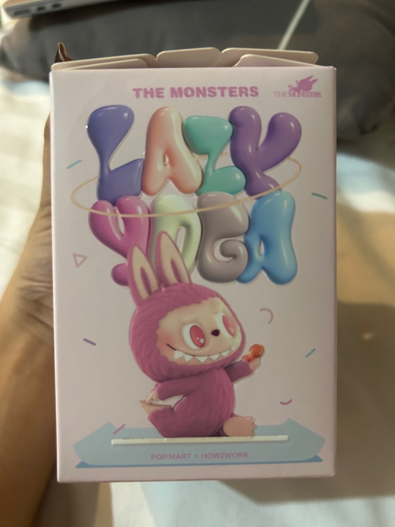 Labubu Lazy Yoga Sweating, Hobbies & Toys, Toys & Games on Carousell