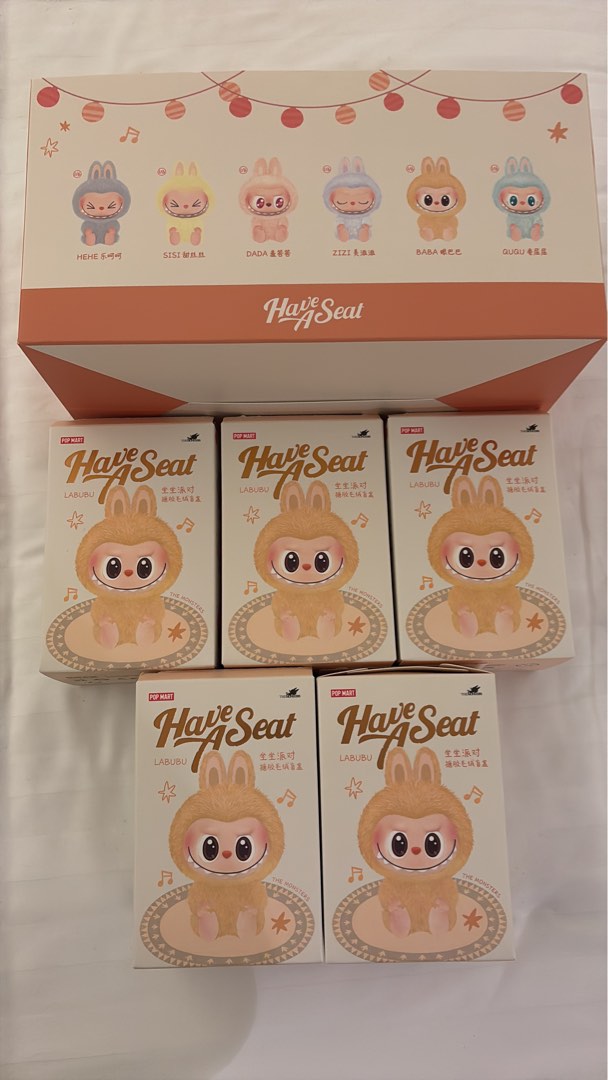 Labubu take a seat zizi, Hobbies & Toys, Toys & Games on Carousell