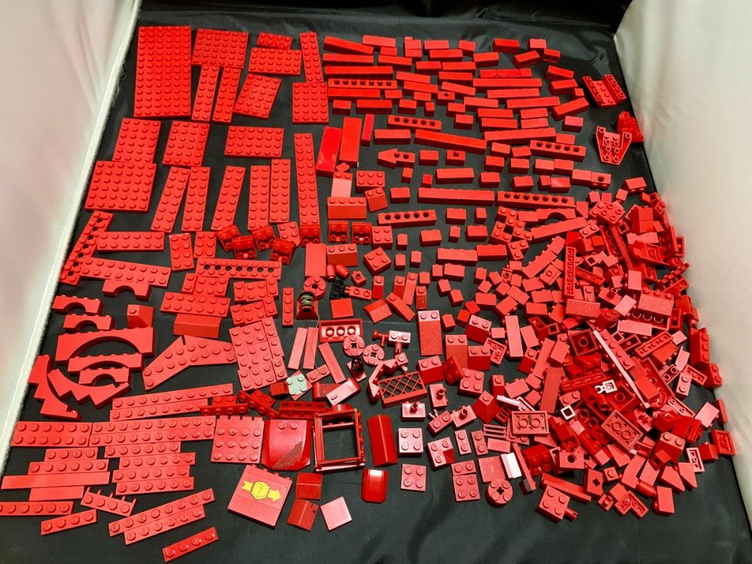 Lego Genuine Red Parts & Bricks, Hobbies & Toys, Toys & Games on Carousell