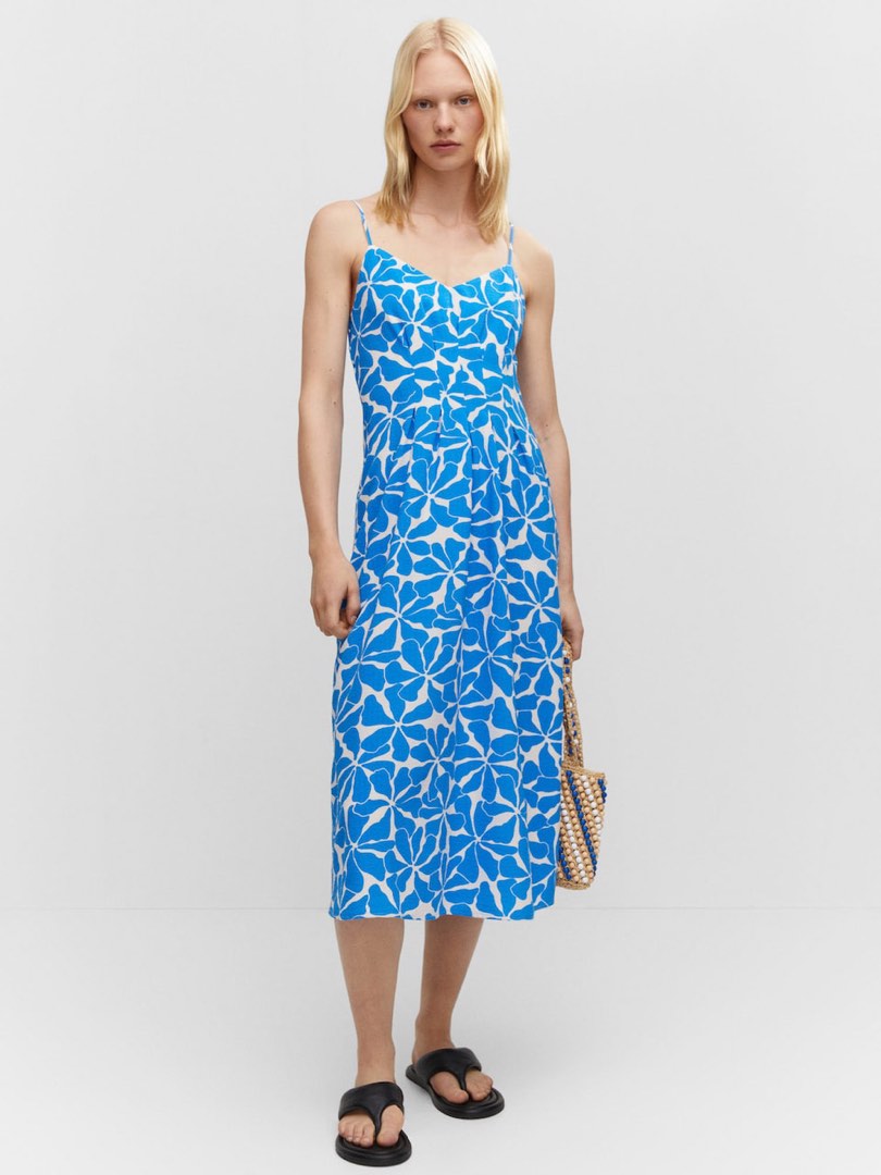 Mango blue midi dress, Women's Fashion, Dresses & Sets, Dresses on ...