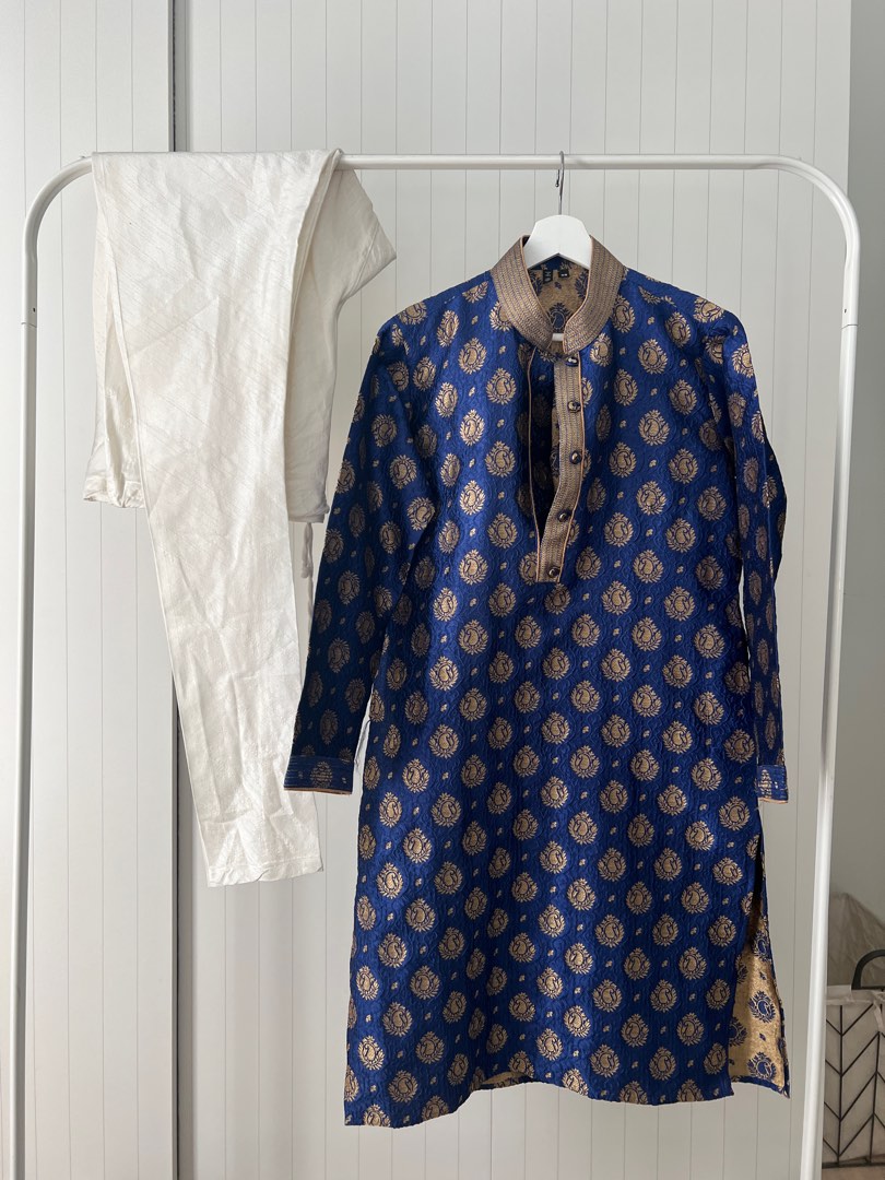 MENS INDIAN KURTA SET (DEEPAVALI/EVENTS), Men's Fashion, Tops & Sets ...