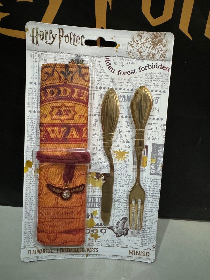 Miniso X Harry Potter Fork n Knife, Antik, Pajangan di Carousell