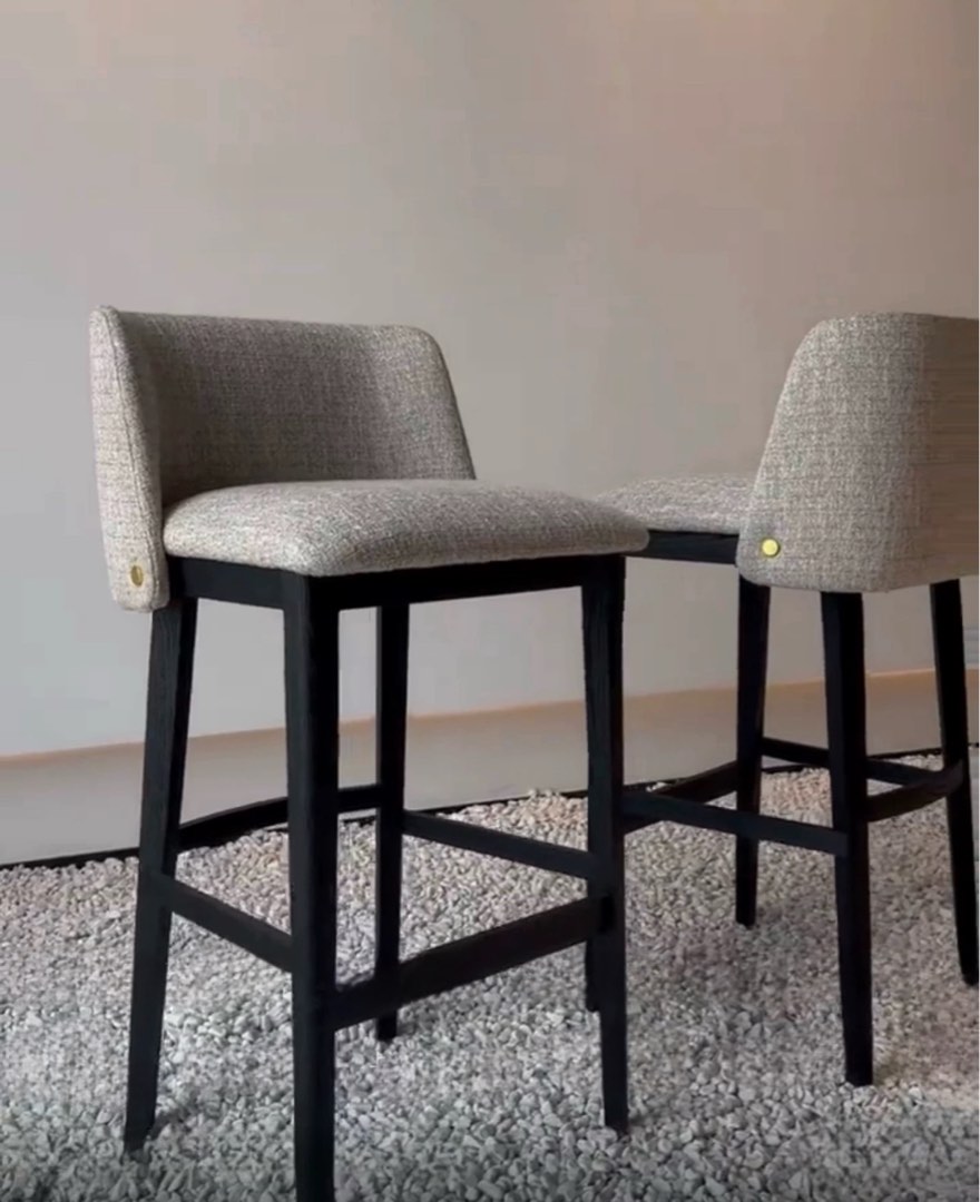 MOKA Modern Solid Wood Bar Stool, Furniture & Home Living, Furniture, Chairs on Carousell