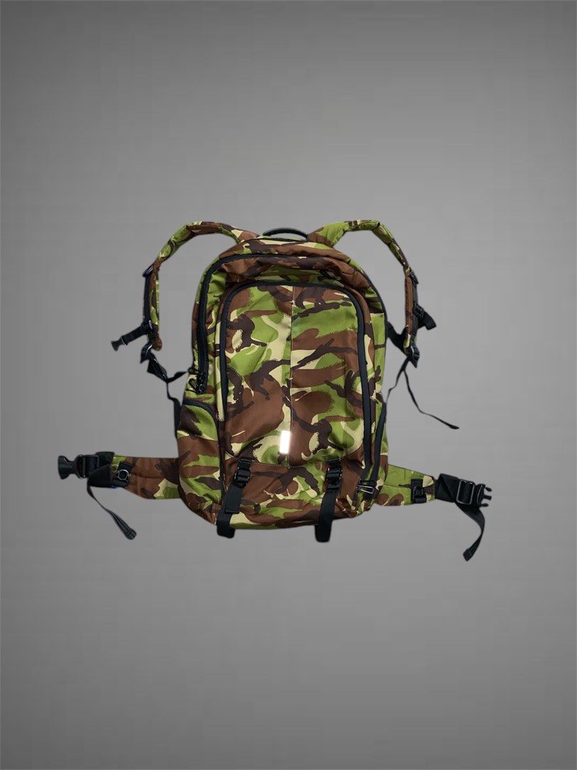 Musou Japan Army Green Camouflage Backpack With Laptop Storage, Men's ...