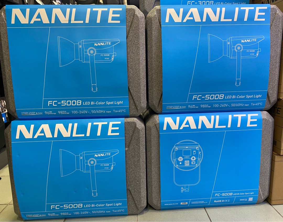 (New Set) Nanlite FC500B Bi-Color LED Vidoe Light, Photography ...
