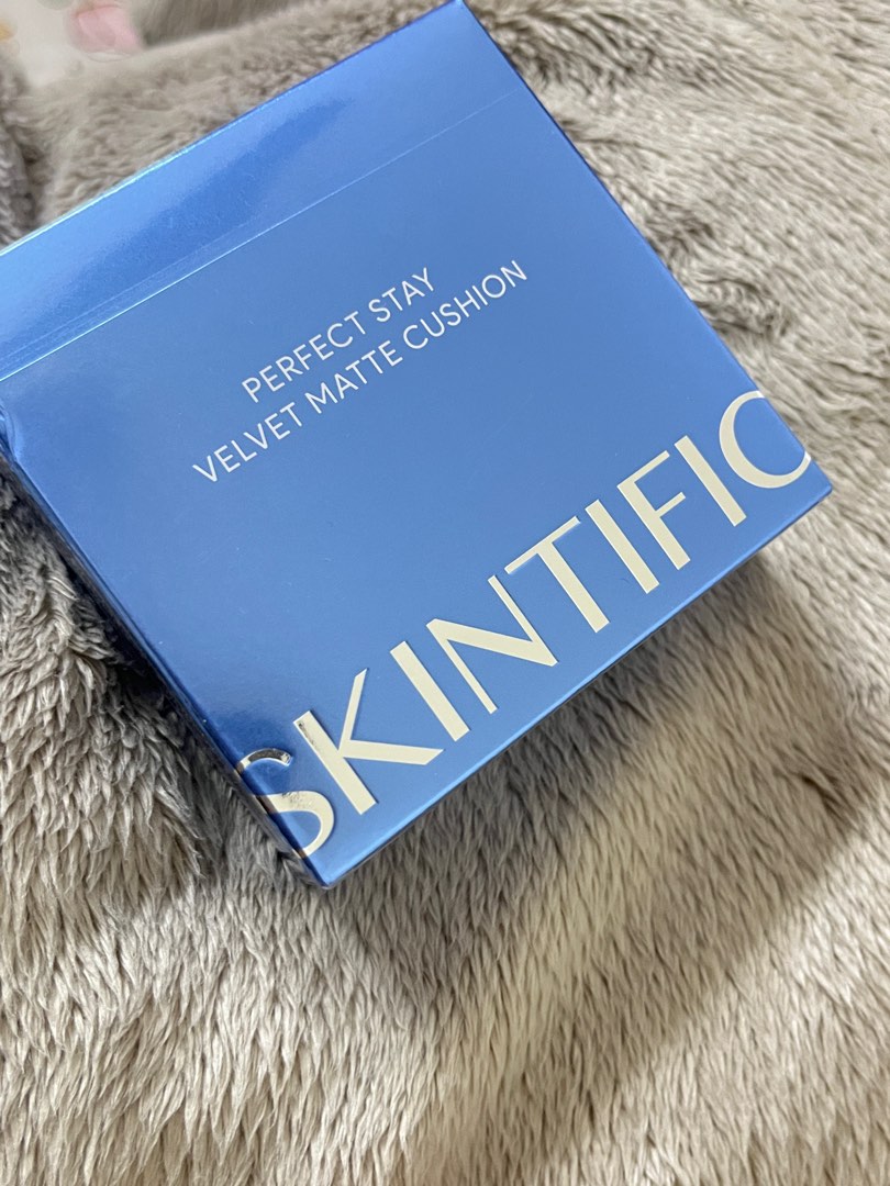 NEW SKINTIFIC BLUE VELVET MATTE CUSHION, Beauty & Personal Care, Face ...
